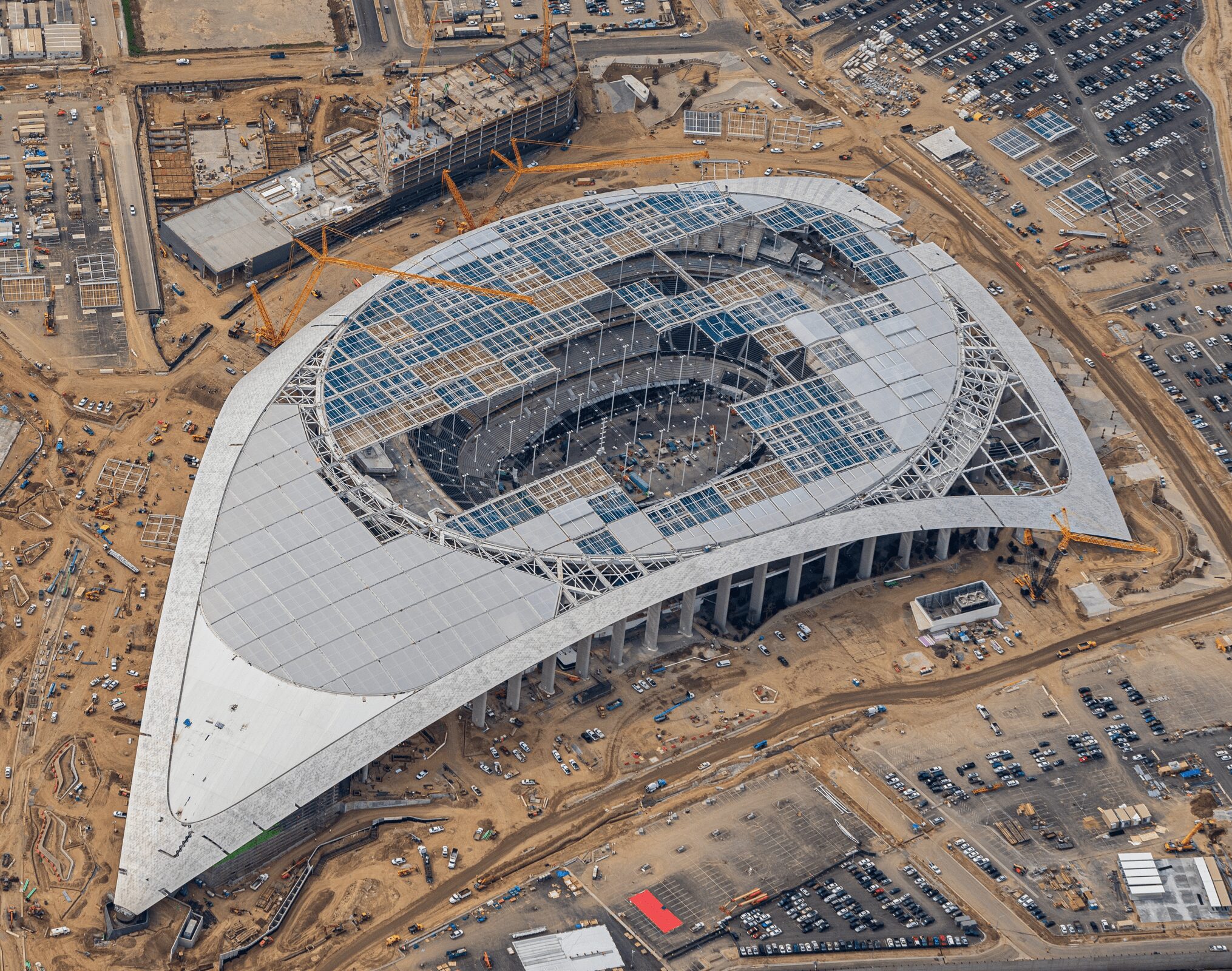 SoFi Stadium – Cable Net & ETFE - The Herrick Corporation